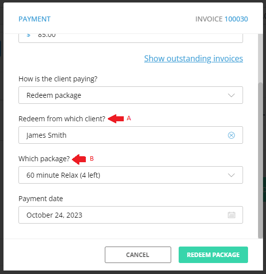 Redeeming a Treatment Package – Help Center