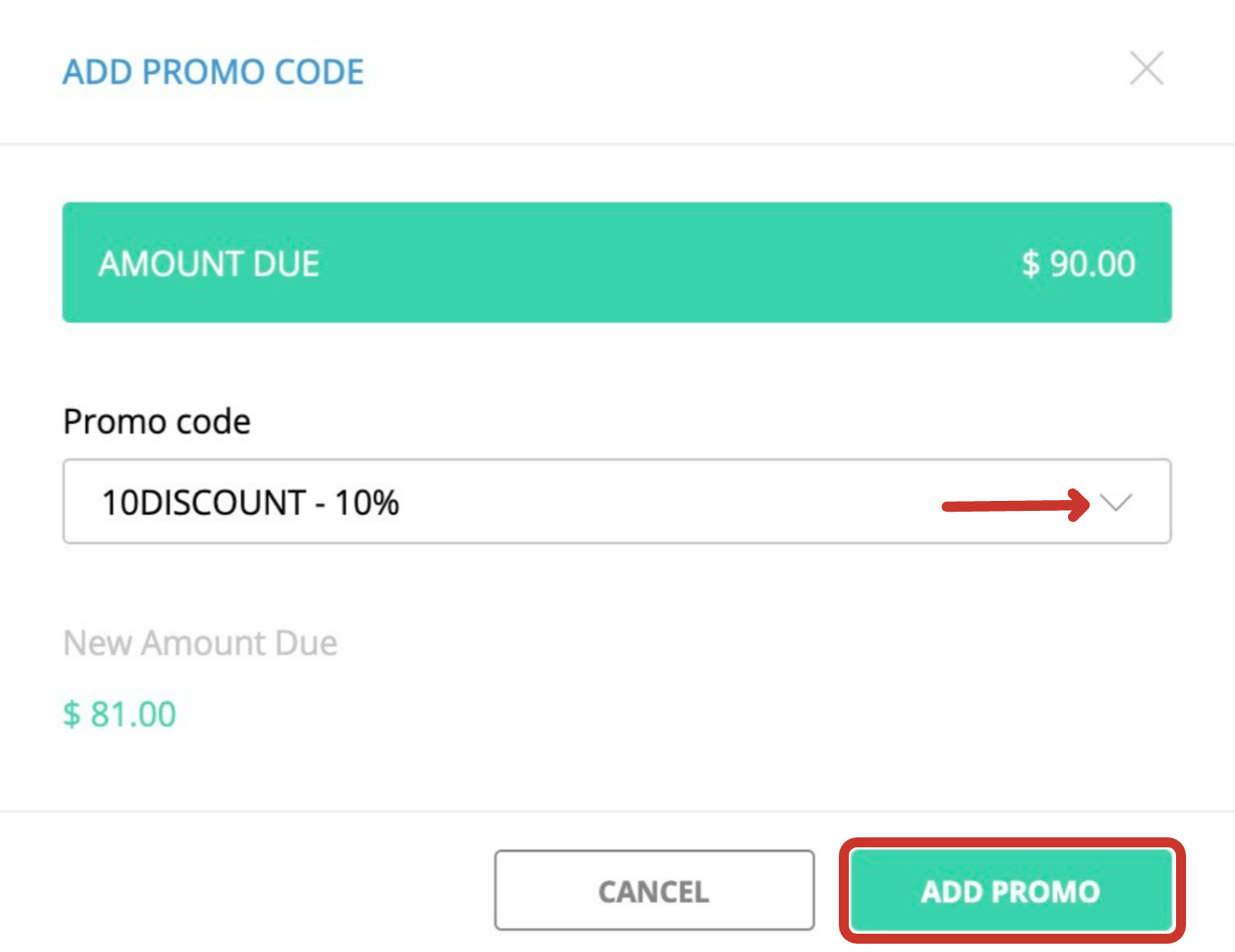 How to apply promo codes to invoices – ClinicSense