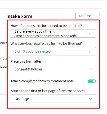 How to customize intake form templates – ClinicSense